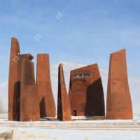 China 18M High Customized Large Corten Steel Facade Architecture Malan Spirit for sale