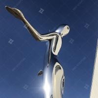 China 5.51m High Mirror Polished Stainless Steel Harmony Sculpture 316L for sale