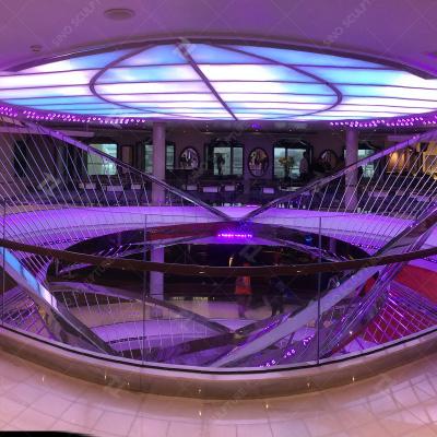 China Mirror Polished Stainless Steel Atrium Curved Sculpture 10m High for Cruise Ship for sale