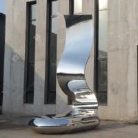 China 316L Stainless Steel Art Chair Sculpture 2.8m High Mirror Polish Furniture for sale