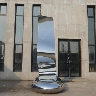 China 316L Stainless Steel Art Chair Sculpture 2.8m High Mirror Polish Furniture for sale
