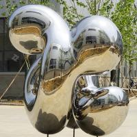 China Custom Hand Forged 316L Stainless Steel Knot Sculpture Mirror Polished H2m for sale