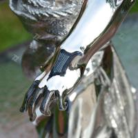 China Cast Stainless Steel 316L Chinese Warrior Sculpture Mirror Polished H2ft for sale