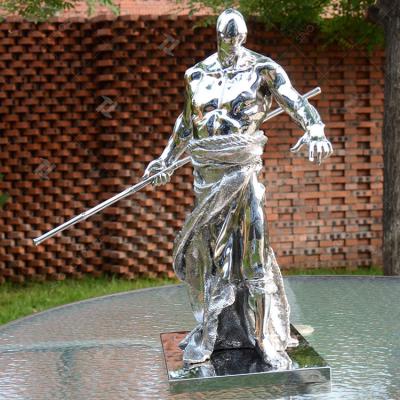 China Cast Stainless Steel 316L Chinese Warrior Sculpture Mirror Polished H2ft for sale
