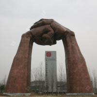 China Large Hand Forging Bronze Monumental Sculpture 31m High for City Decoration for sale