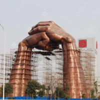China Large Hand Forging Bronze Monumental Sculpture 31m High for City Decoration for sale