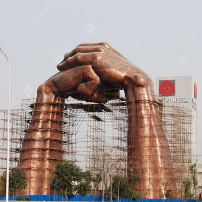 China Large Hand Forging Bronze Monumental Sculpture 31m High for City Decoration for sale