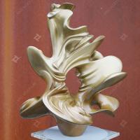China Silicon Bronze Cast Sunwheel Sculpture H1m Patina Finish for Collection for sale