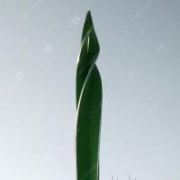 China Green Painted 316L Stainless Steel Growth Sculpture 25m Outdoor Art for sale