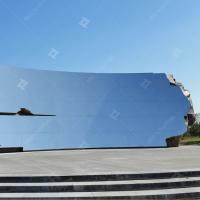 China Custom Outdoor Large Chrome Stainless Steel Rock Sculpture H7.5m 304 for sale