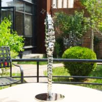 China Stainless Steel 316L Seahorse Sculpture Mirror Polished H1.6ft Outdoor Garden Art for sale