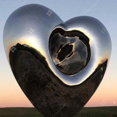 China High Mirror Polished Love Me Stainless Steel Sculpture 8m H26.2ft for Public Decoration for sale