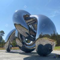 China Custom Large Stainless Steel 316L Mirror Polished Crab Sculpture 13.8m High for Outdoor Decoration for sale