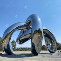 China Custom Large Stainless Steel 316L Mirror Polished Crab Sculpture 13.8m High for Outdoor Decoration for sale