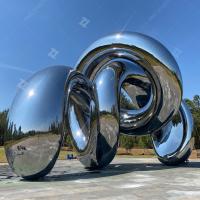 China Custom Large Stainless Steel 316L Mirror Polished Crab Sculpture 13.8m High for Outdoor Decoration for sale
