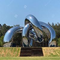 China Custom Large Stainless Steel 316L Mirror Polished Crab Sculpture 13.8m High for Outdoor Decoration for sale
