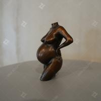 China Bronze Sculpture Pregnant Woman Casting Patina Finish 15cm 20cm Abstract Statue for sale