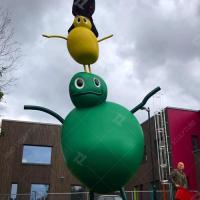 China Stainless Steel 316L Spray Painted Ant Cartoon Sculpture 4m Height Customizable for sale