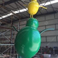 China Stainless Steel 316L Spray Painted Ant Cartoon Sculpture 4m Height Customizable for sale