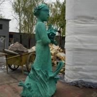 China Bronze Casting Sculpture Figure by Patina for sale