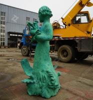 China Bronze Casting Sculpture Figure by Patina for sale