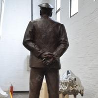 China Bronze Sculpture Lifesize Army General with Patinated for sale