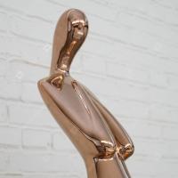China Handcrafted 0.8m Stainless Steel Sculpture Electroplated Interior Artwork for sale