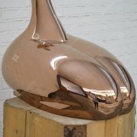 China Handcrafted 0.8m Stainless Steel Sculpture Electroplated Interior Artwork for sale
