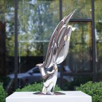 China 30cm Mirror Stainless Steel Sculpture Artwork For Garden for sale