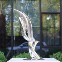 China 30cm Mirror Stainless Steel Sculpture Artwork For Garden for sale