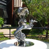 China Custom Cast Flying Eagle Stainless Steel Animal Sculpture for sale