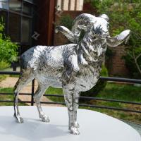 China 316L Stainless Steel Bighorn Sheep Sculpture Mirror Polishing 0.5m for sale