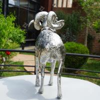 China 316L Stainless Steel Bighorn Sheep Sculpture Mirror Polishing 0.5m for sale