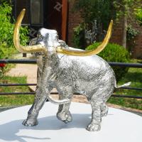 China Polished 316L Stainless Steel Elephant Sculpture Custom Size for sale