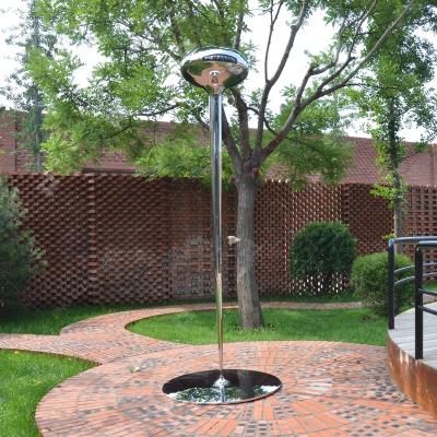 China 316L Stainless Steel Mirror Polished Drip Sculpture 235cm Custom Art for sale