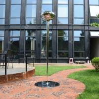 China 316L Stainless Steel Mirror Polished Drip Sculpture 235cm Custom Art for sale