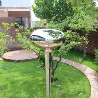 China 316L Stainless Steel Mirror Polished Drip Sculpture 235cm Custom Art for sale