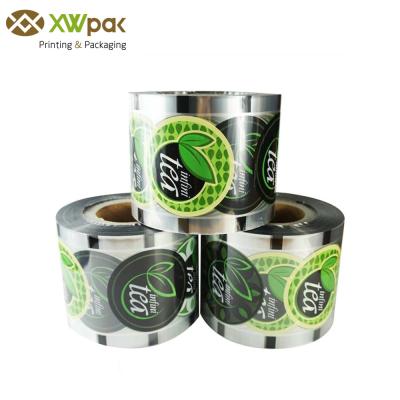 China Printed Rewind Packaging Roll Film Coffee Bag Aluminum Foil Laminated Roll Film for sale