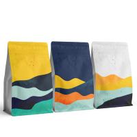 China Food Grade Coffee Packaging Standing Pouch Flat Bottom Custom Size for sale