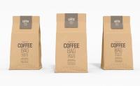 China Reclosable Coffee Bean Packaging Bags / Kraft Coffee Bags With Valve And Zipper for sale