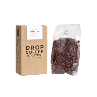 China Heat Seal Coffee Bean Packaging Bags Reclosable Kraft Paper Coffee Bags for sale