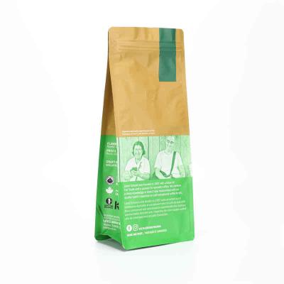 China Moisture Proof Resealable Coffee Bags Flat Bottom Packaging With Zipper for sale