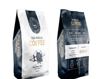 China Gravure Printing Heat Sealable Zip Lock Bags Coffee Side Gusseted Bags Packaging for sale