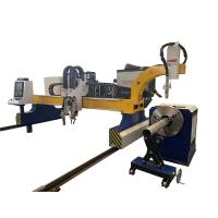 China Dual Use CNC Plasma Oxy Fuel Cutting Machine For Carbon Steel Sheet / Round Tube for sale