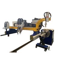 China Gantry CNC Plasma Flame Cutting Machine For Steel Plate / Pipe Cutting for sale
