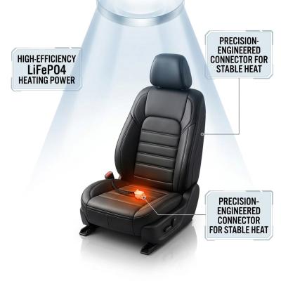 China 12V 24V Heated Car Seat Cushion Adjustable Temperature Control Winter Cover for sale