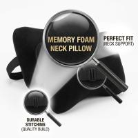 China Cervical Support Car Neck Pillow Headrest Memory Foam Set Car Comfort Accessories for sale