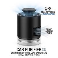 China HEPA Car Air Purifier Activated Carbon Ionizer Aromatherapy Scent Diffuser for sale