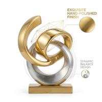 China 15 - 30cm Nordic Resin Figurine Sculpture Abstract Modern Living Room Decor Statue for sale