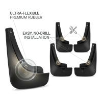China Universal Car Mud Flaps Splash Guards Front Rear Fender Protector Rubber Set for sale
